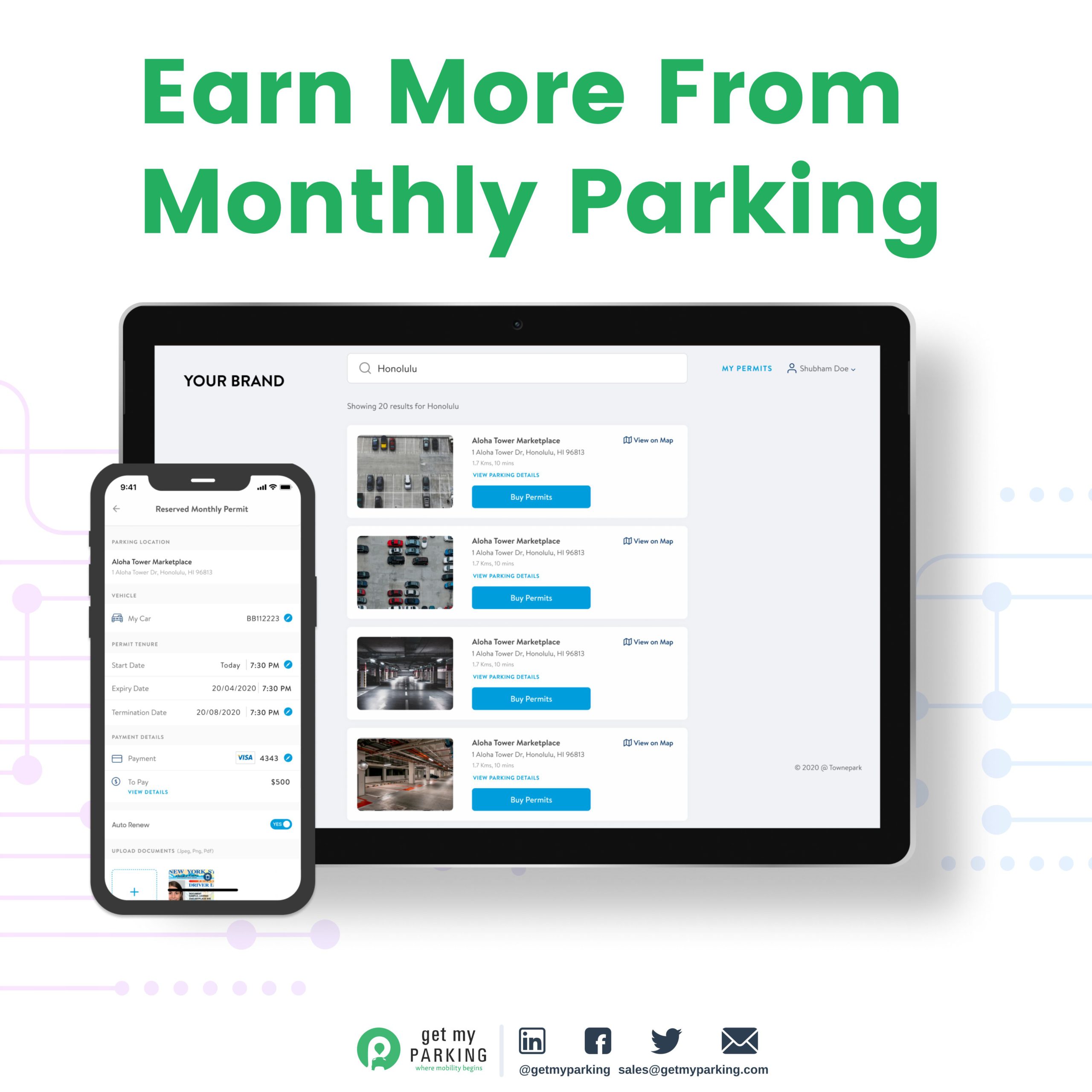 Earn More From Monthly Parking - Meet GMP Permit - Get My Parking